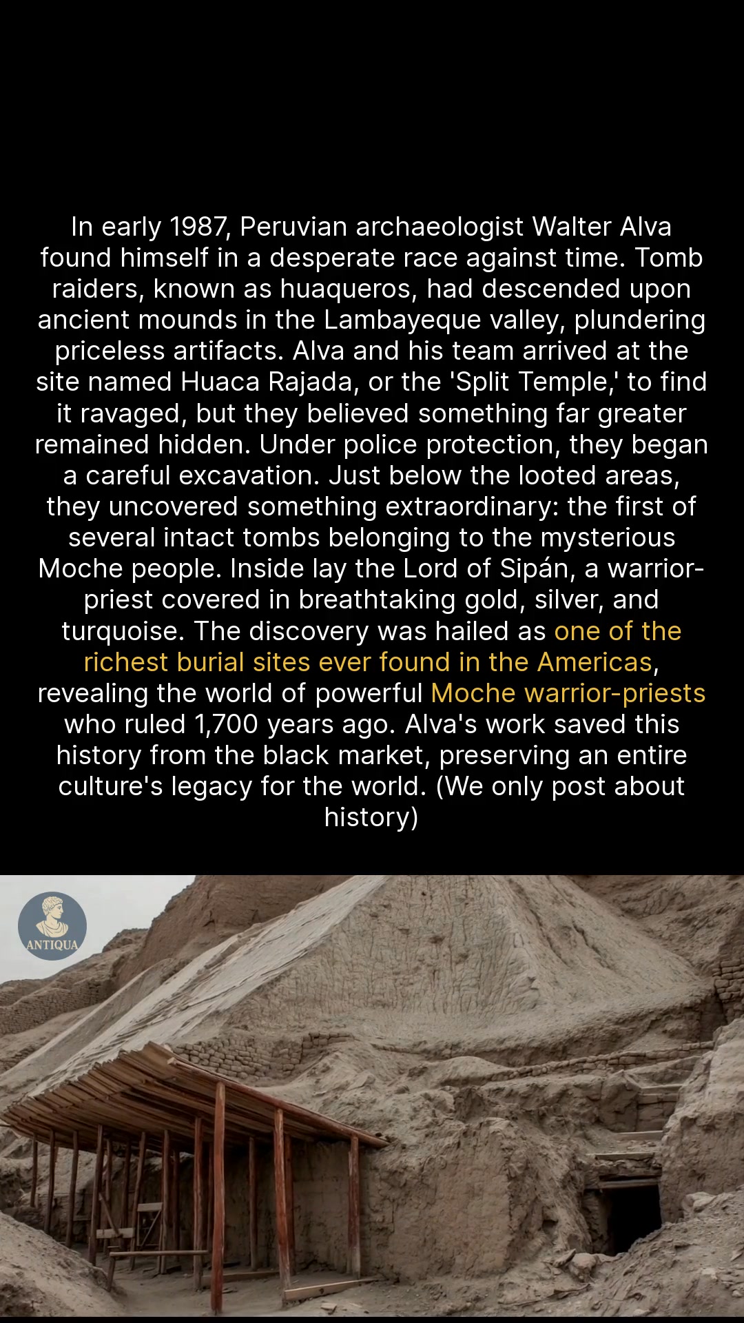 The race to save the Lord of Sipán from tomb raiders in ancient Peru. # ...