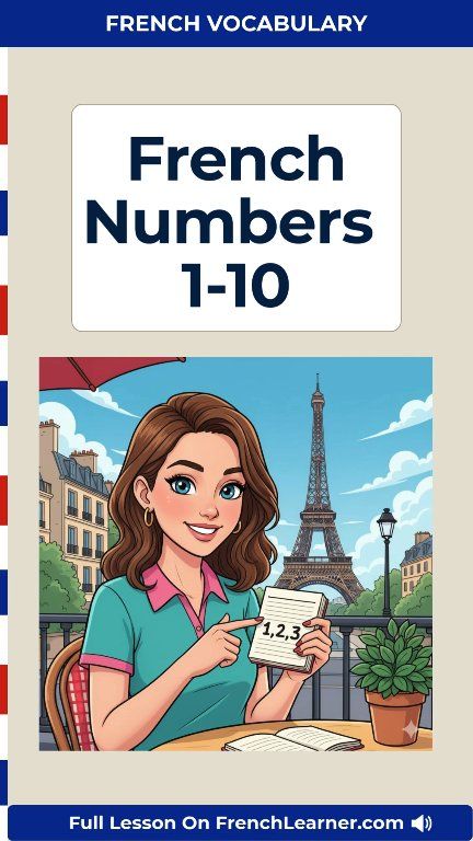 These are the French numbers 1-10. My name is David Issokson from ...