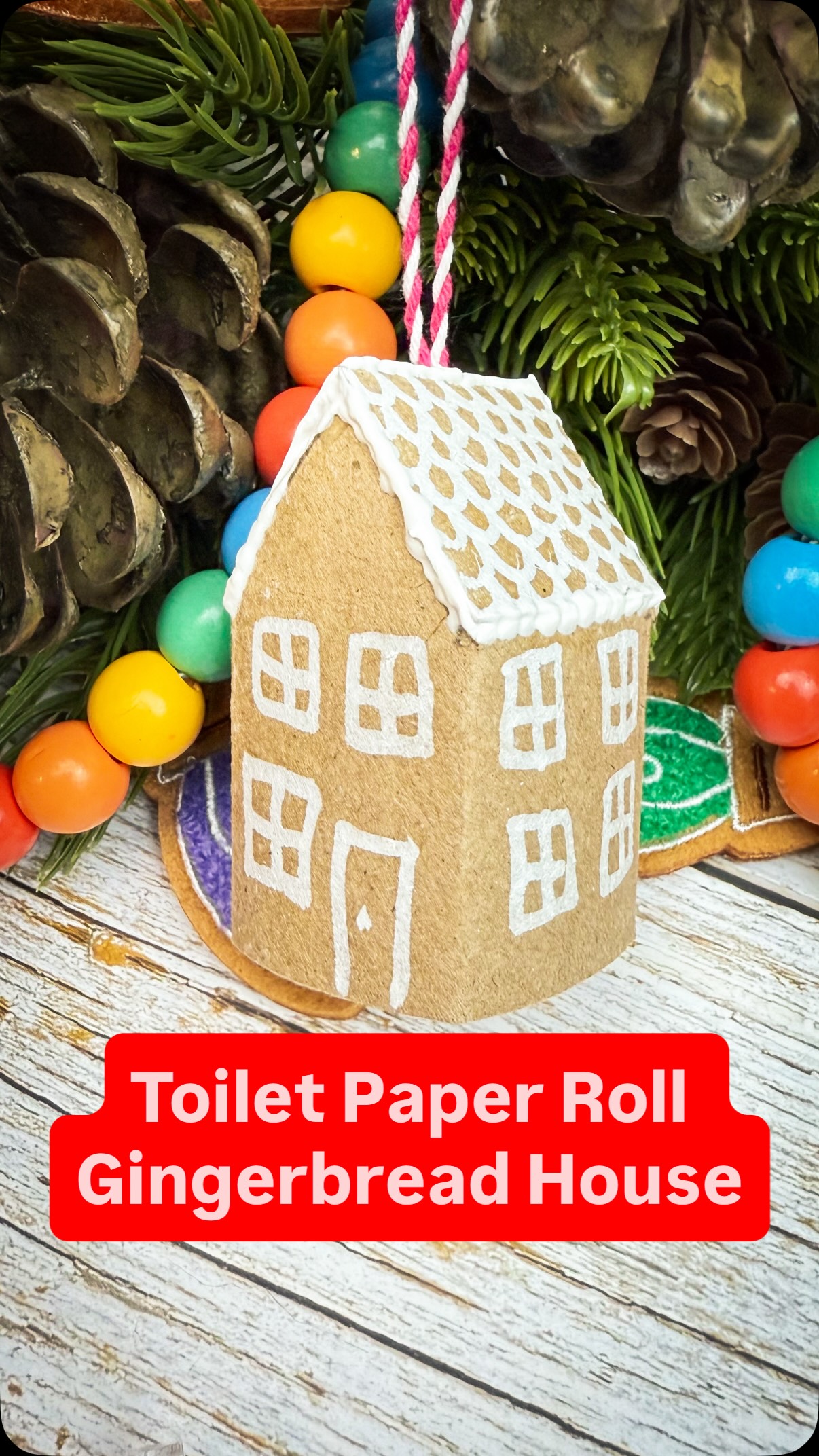 Easy Toilet Paper Roll Gingerbread House Ornament | Last Minute ...