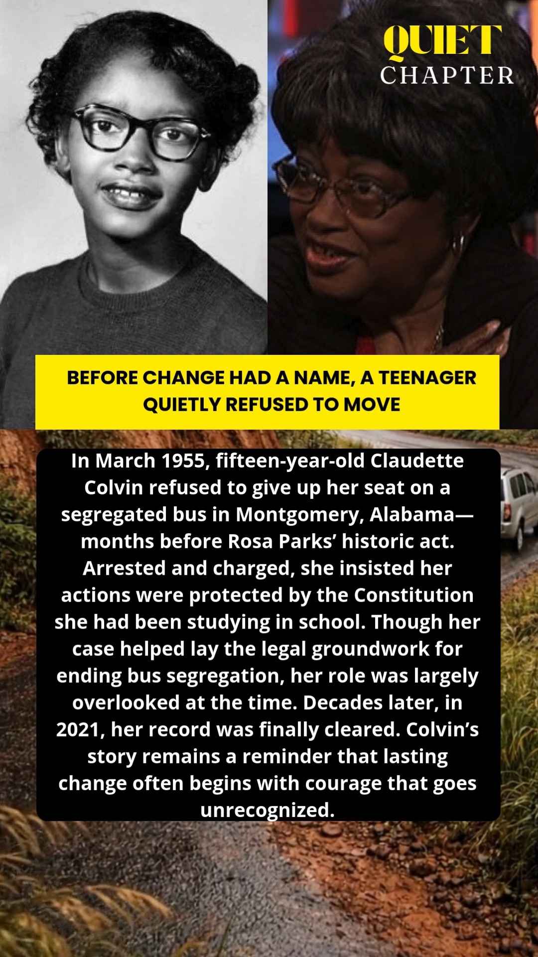 Claudette Colvin and the courage that came before history noticed 🚌 # ...
