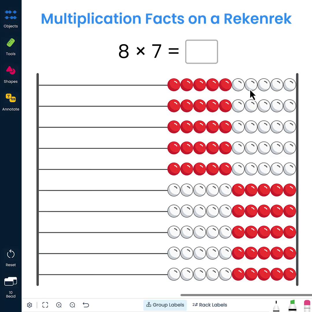 💡Tutorial Tuesday! Did you know you can model multiplication facts on a ...