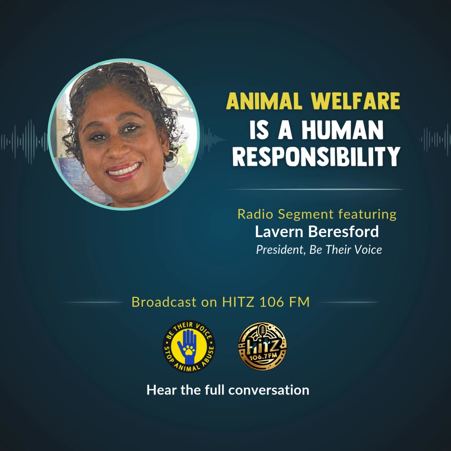 In this powerful radio segment on HITZ 106 FM, Lavern Beresford ...