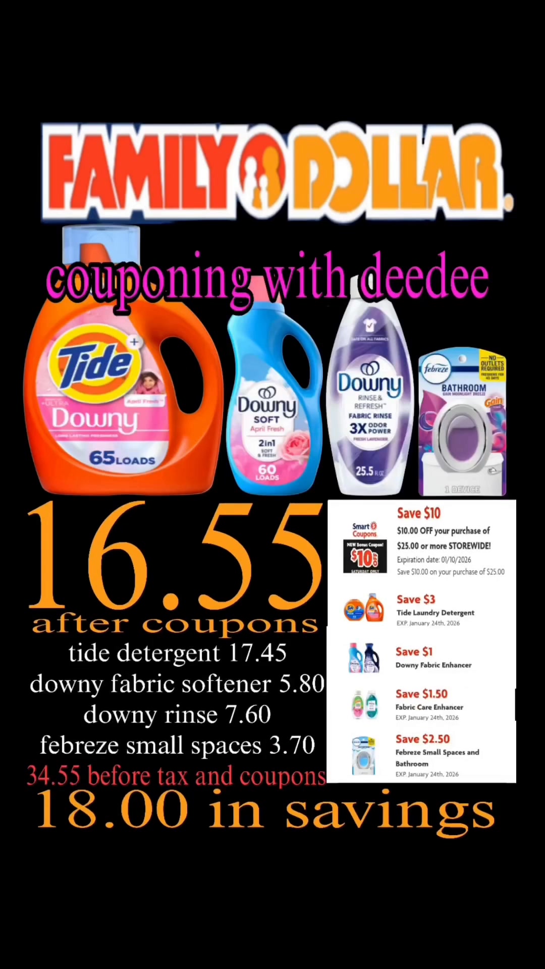 Here is a recap 5️⃣9️⃣ Family dollar deals 2️⃣9️⃣ deals with 10.00 off ...