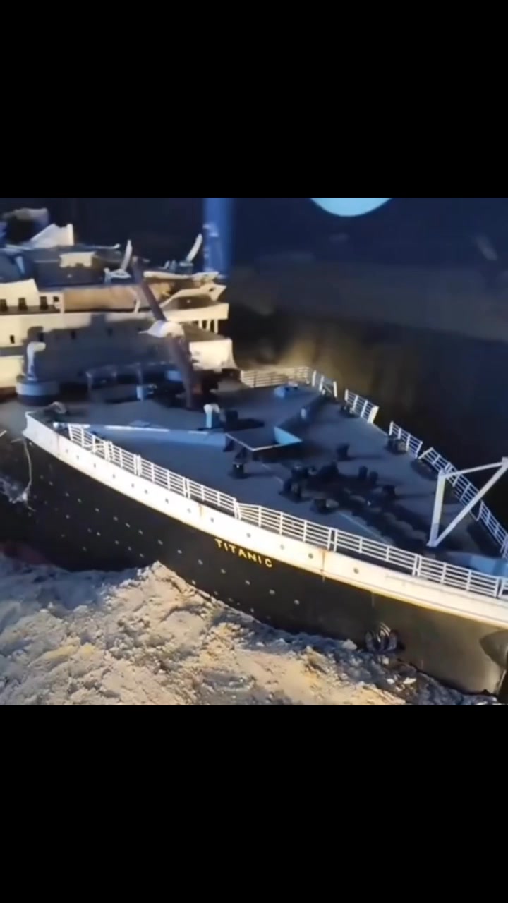 A Replica of the Titanic Wreck Did you know? 🧐 This detailed model ...