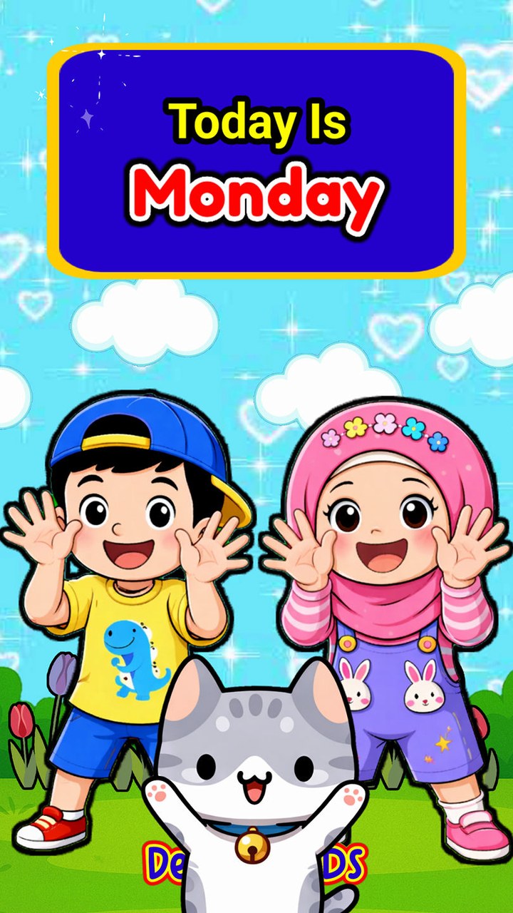 Today Is Monday | Kids Song Preschool Nursery Rhymes | Lagu Anak Balita ...