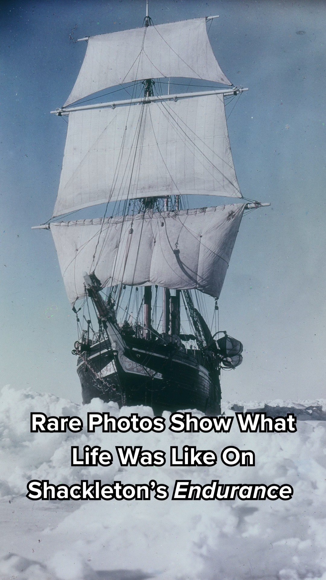 In early 1915, Endurance became trapped in dense pack ice in the ...