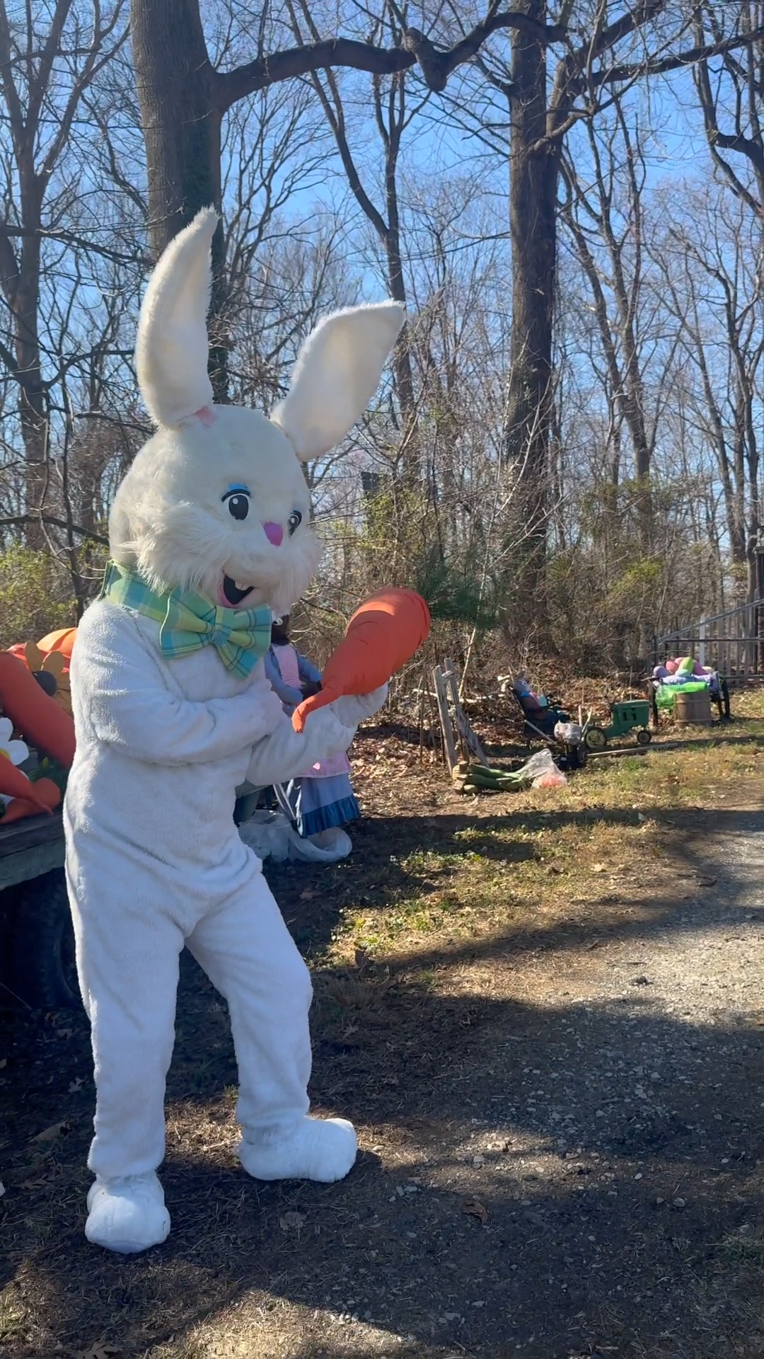 The Easter Bunny has been training all year for this... 🏃 Hayrides to ...