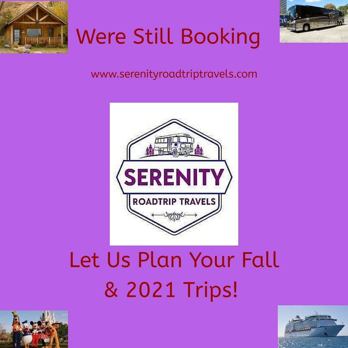 Serenity Roadtrip Travels - If you could travel anywhere by bus ...