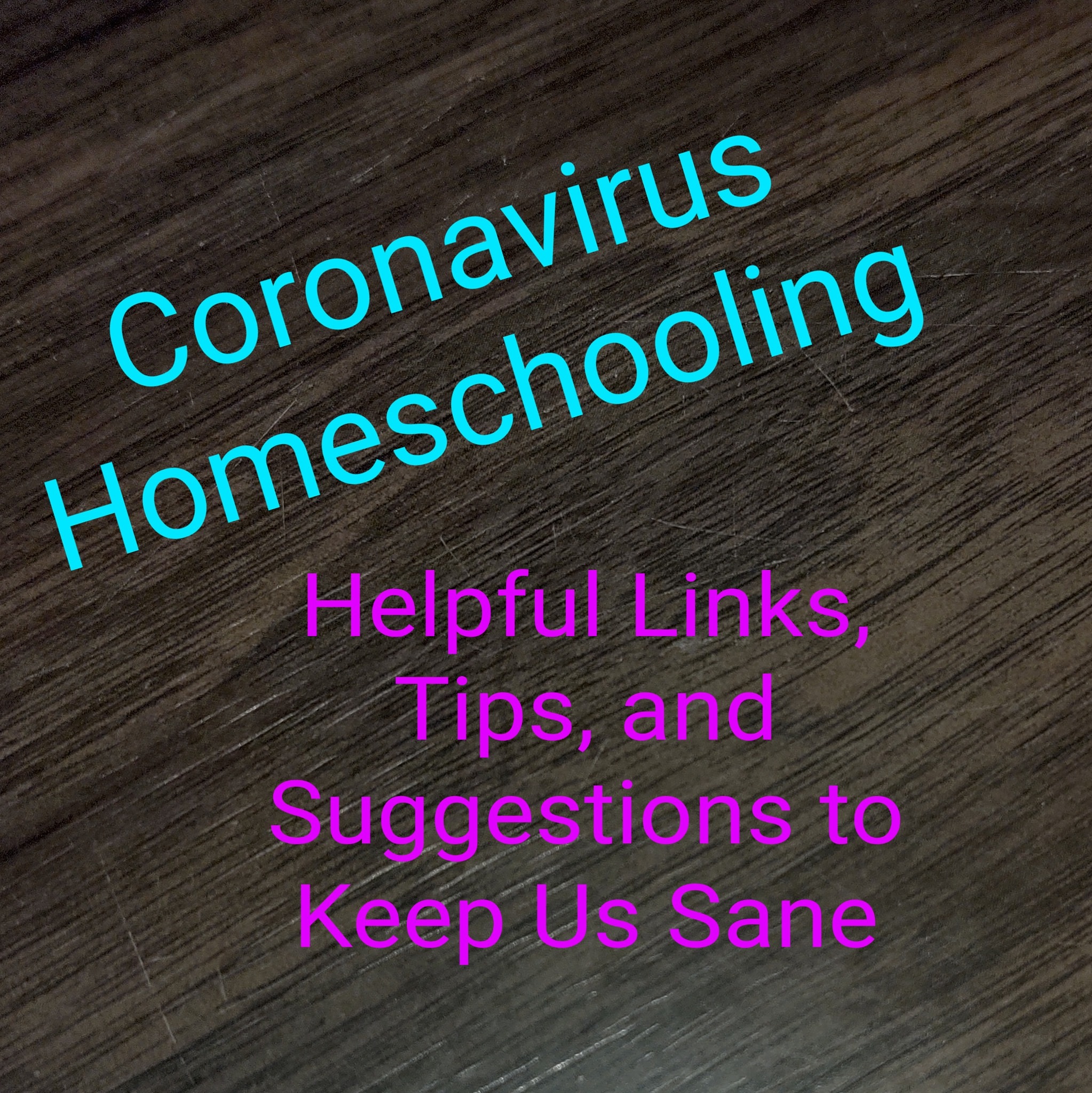 Coronavirus Homeschooling