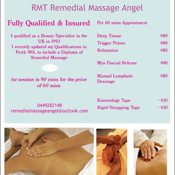 Rmt Remedial Massage Angel Perth Wa