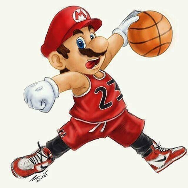 Mario Bros basketball