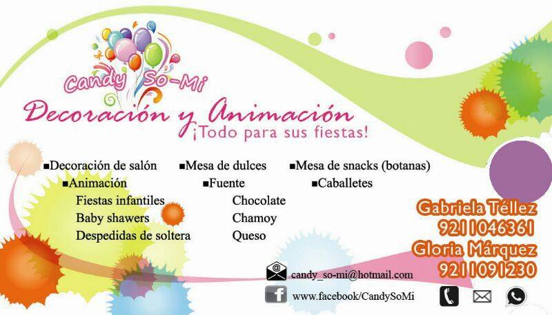 CANDY SO-MI Decoración y Animación