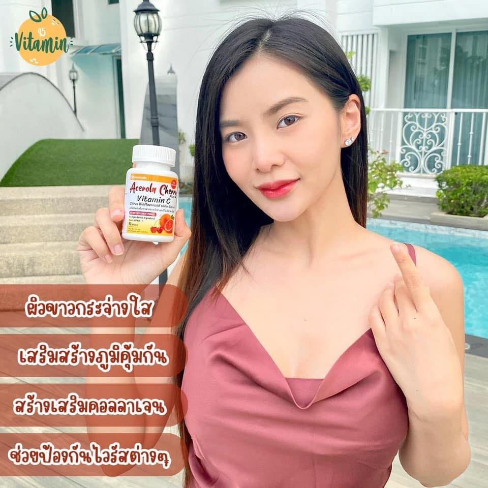 ວິຕາມິນ Acerola Cherry ເນັ້ນຜິວຂາວໃສມີອໍດ້າ Vang Vieng