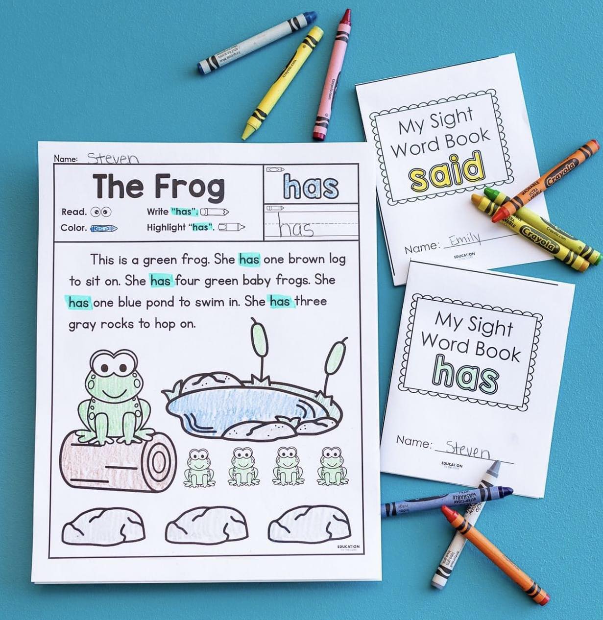 🤩🌟100 Sight Word Booklets with a... - Education to the Core