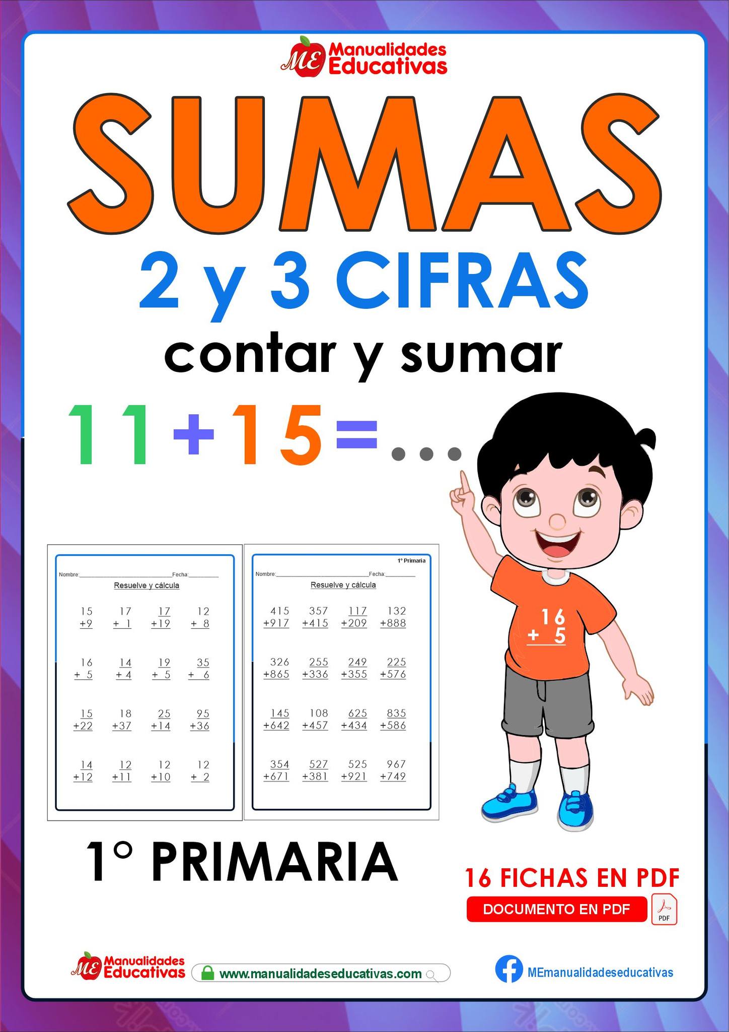 Cuadernillo de Sumas 2 y 3 cifras.... - Material Educativo | Facebook