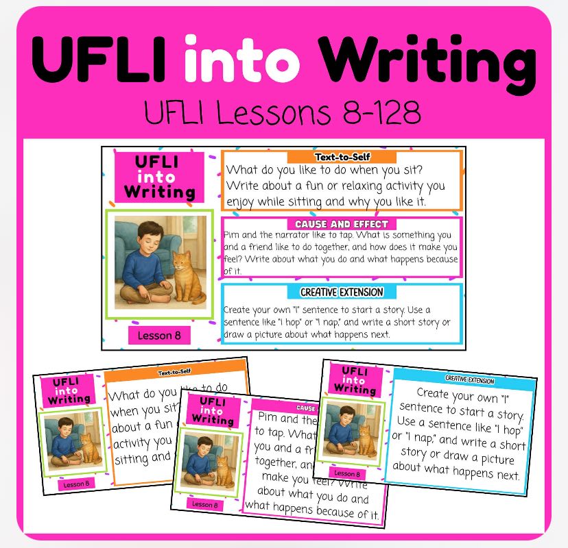 UFLI Inspired Ideas | This comprehensive UFLI-aligned writing resource ...