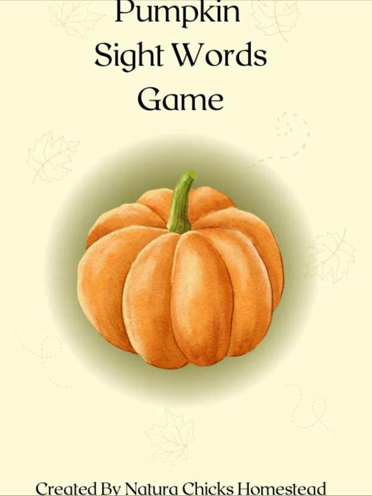 🍂 Pumpkin Sight Word Game 🎃 This was... - Stephanie Wiscott | Facebook