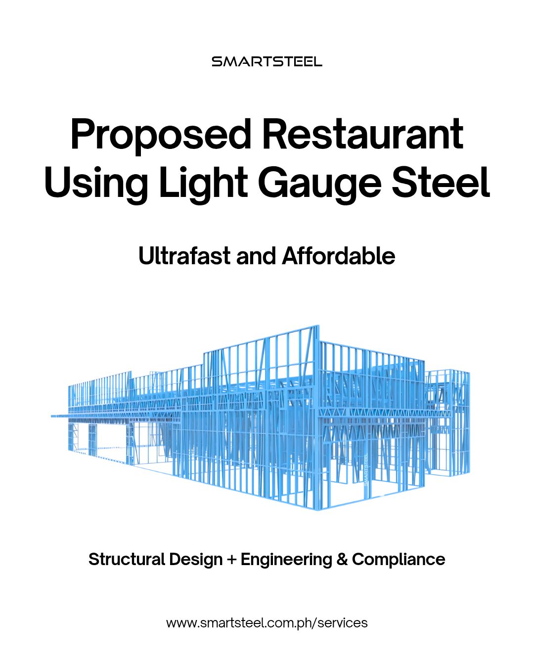 Smartsteel - Proposed fastfood restaurant project in Bataan using light ...