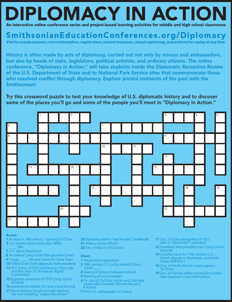 Smithsonian Education - Try this crossword puzzle to test your ...