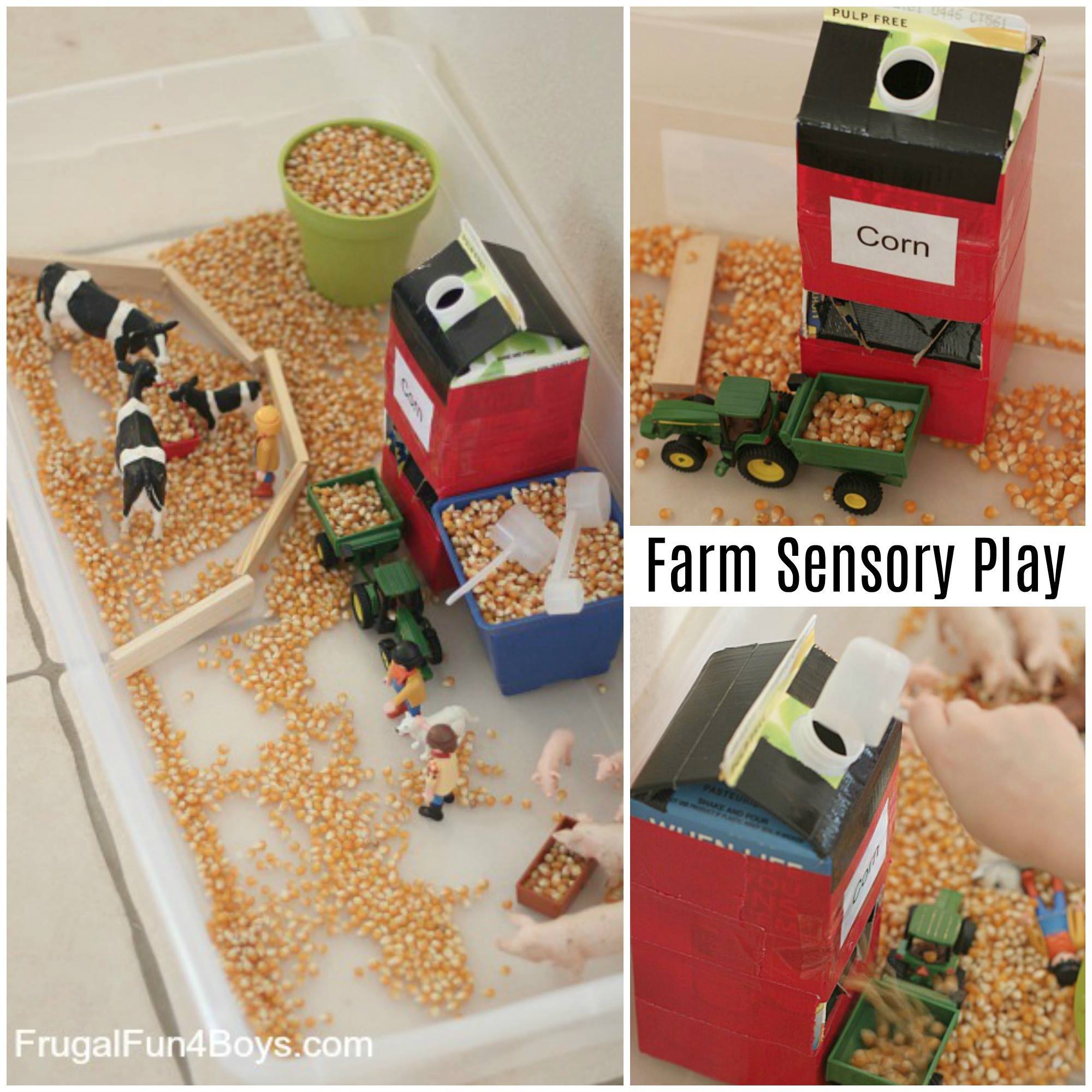 Pre-K Pages - This farm sensory bin is sure to be a hit...