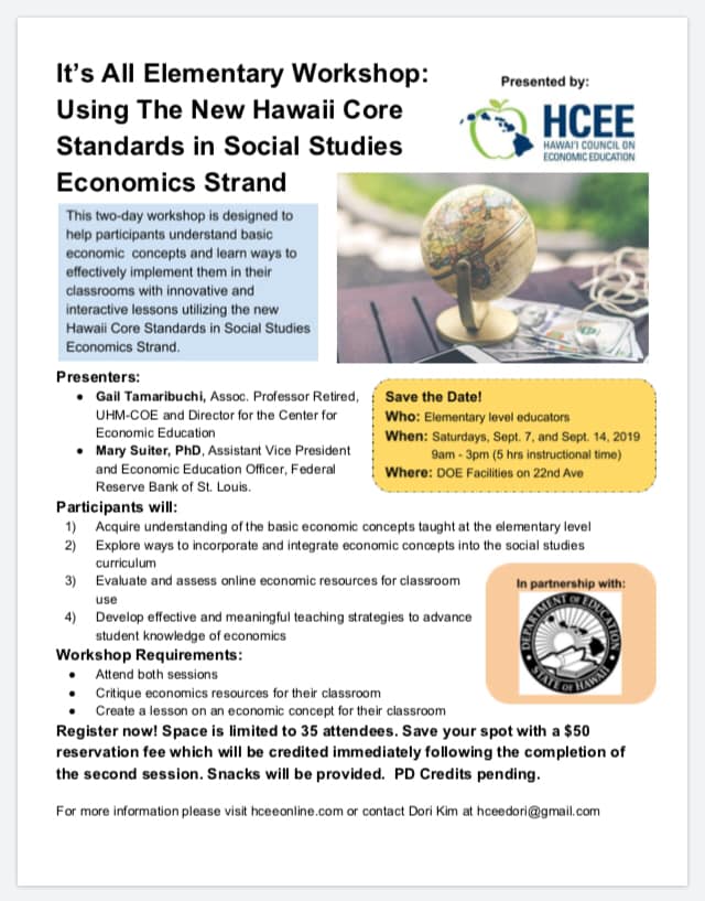 Hawaii Council on Economic Education | Honolulu HI