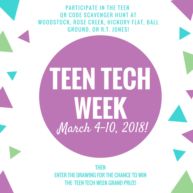 It's Teen Tech Week! Help us... - Sequoyah Regional Library