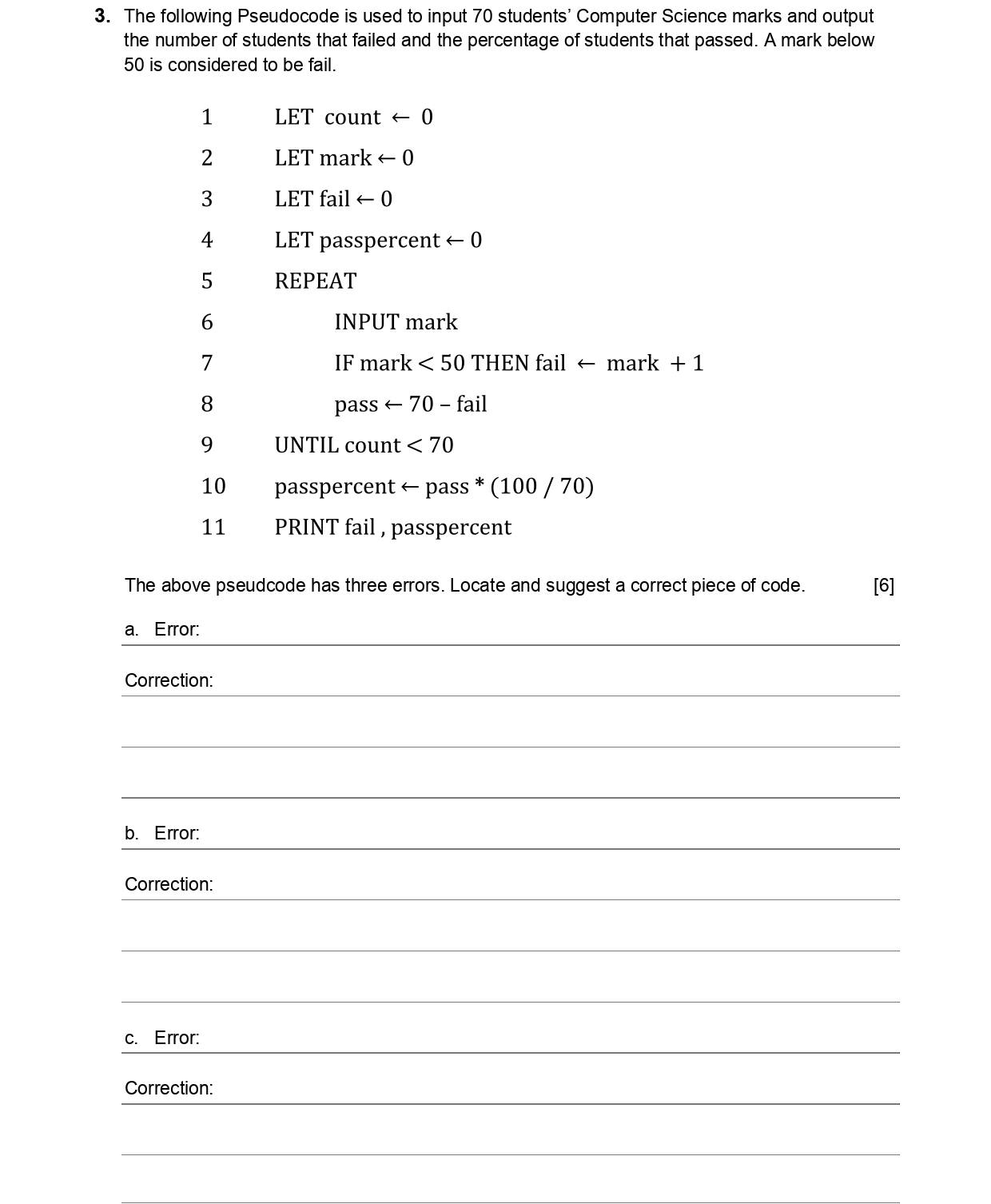 Computer Science 2210 / 0478 Cambridge O Level / IGCSE