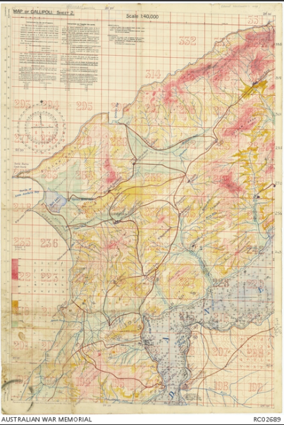 Australian War Memorial - Gallipoli Map Series: Maclaurin Map The ...