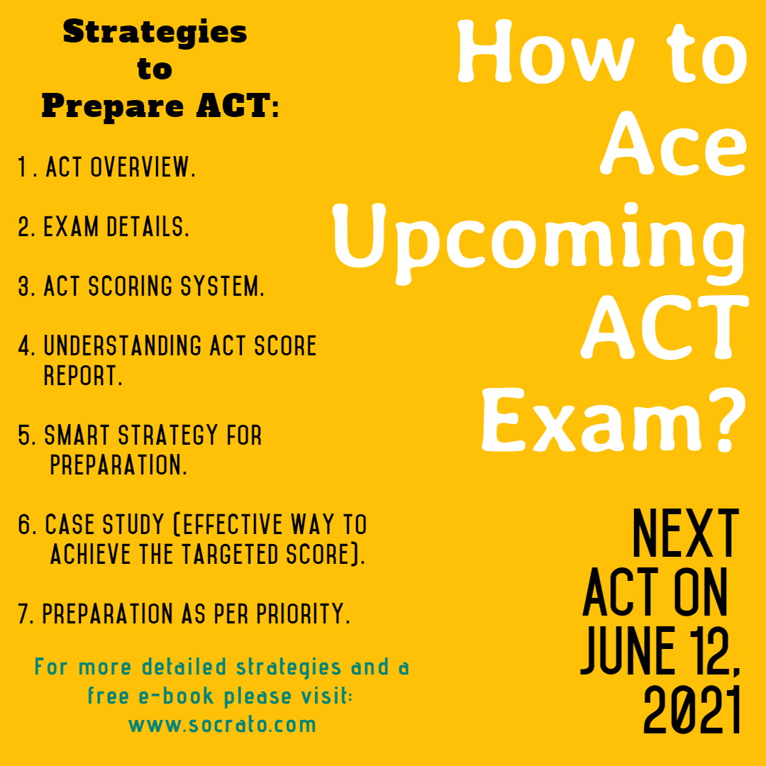 Socrato - How to Ace the Upcoming ACT Exam? For more... | Facebook