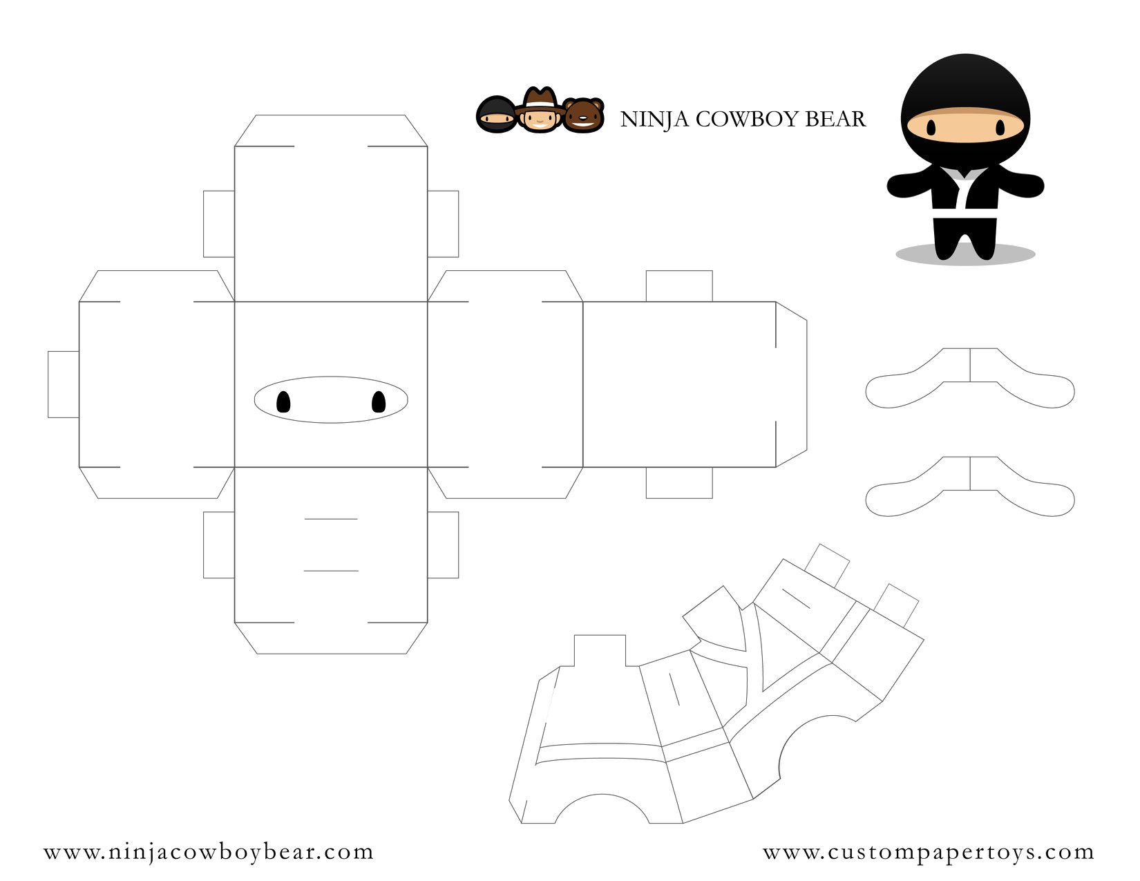 Ninja Cowboy Bear