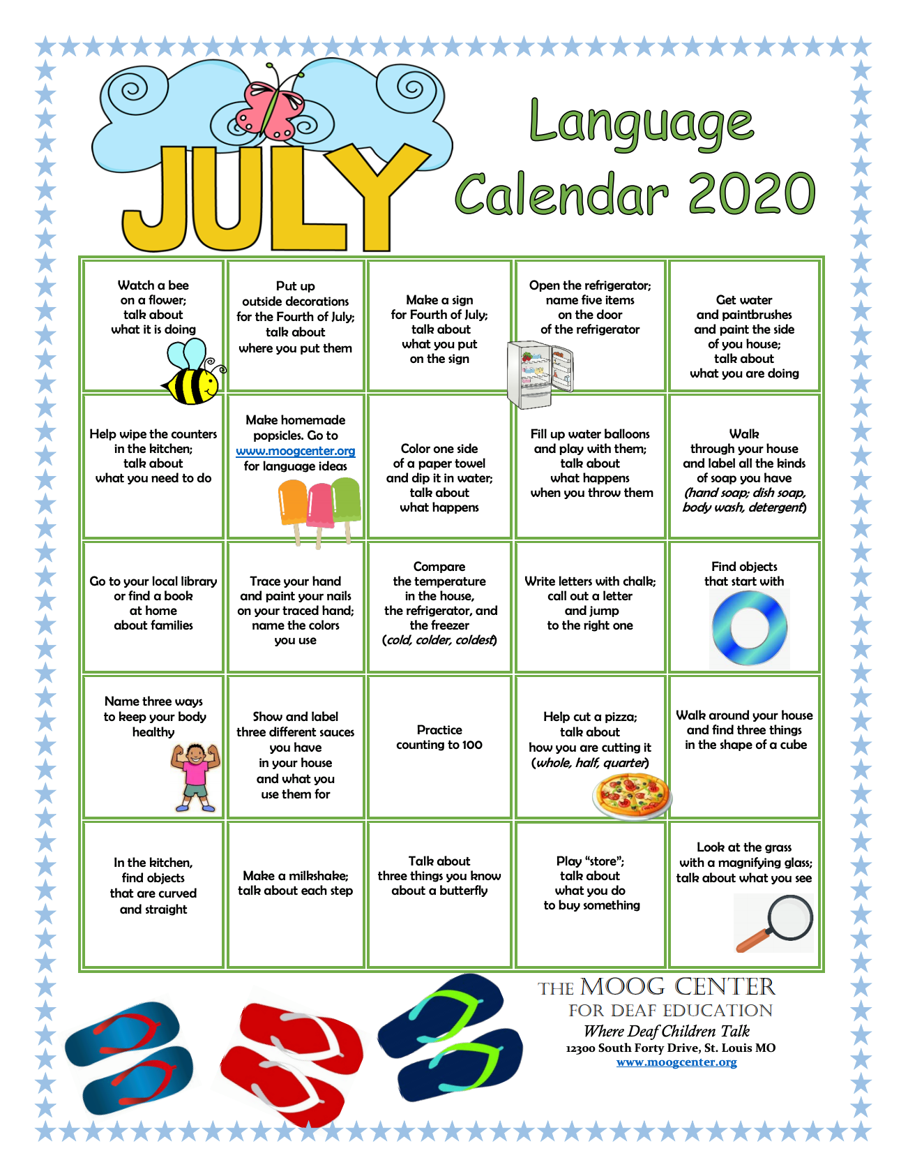 Our July Language... - The Moog Center for Deaf Education