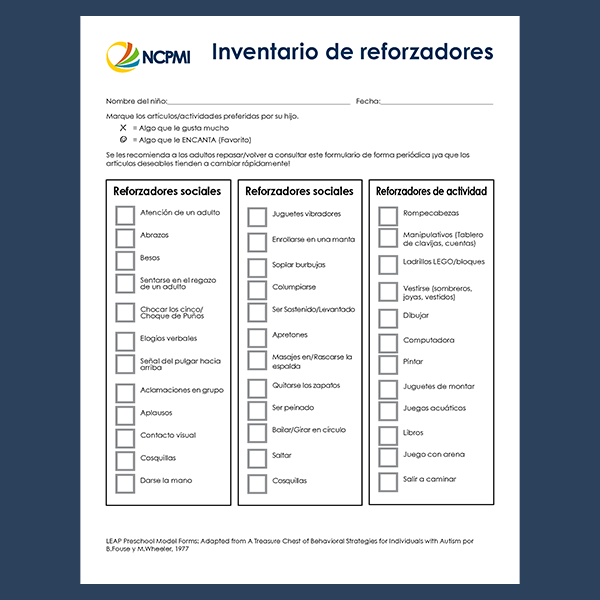 National Center for Pyramid Model Innovations - The “Reinforcer ...