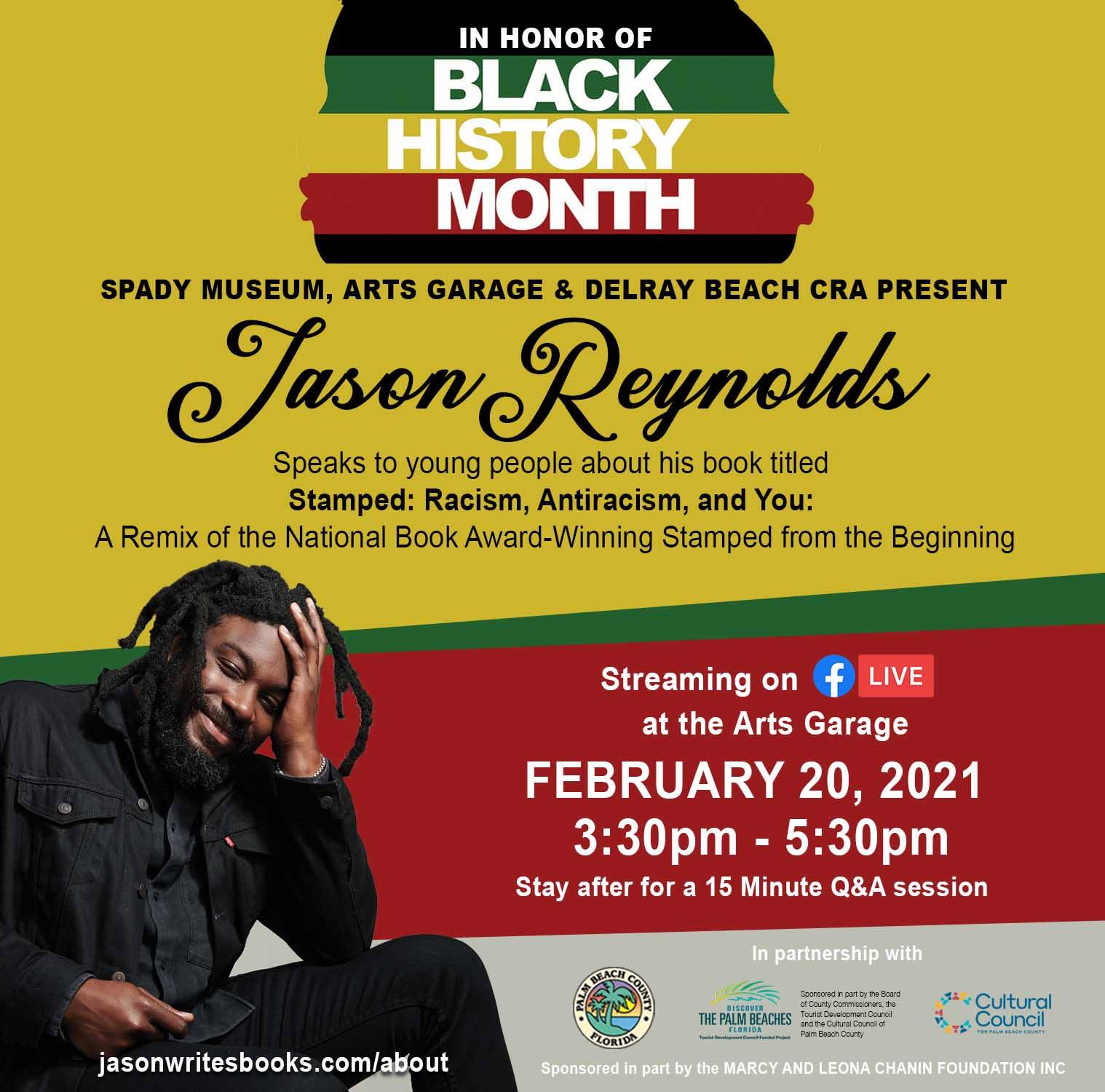 Spady - Join us tomorrow! Author's Speak featuring Jason Reynolds via ...