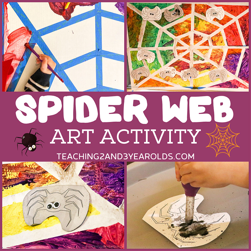This spider web art activity is actually two different projects wrapped ...
