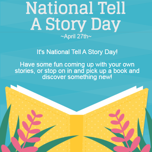 Today is National Tell-a-Story... - Riverside Public Library | Facebook