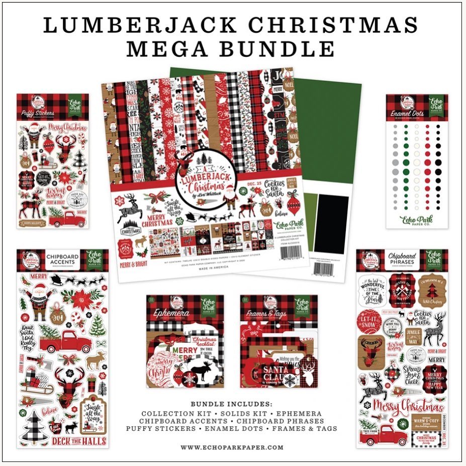 The Button - 🎄 A LUMBERJACK CHRISTMAS - MEGA BUNDLE by Echo Park Paper ...