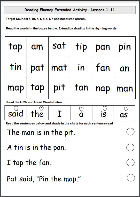 UFLI Scope and Sequence Activities, Worksheets & Games | Facebook