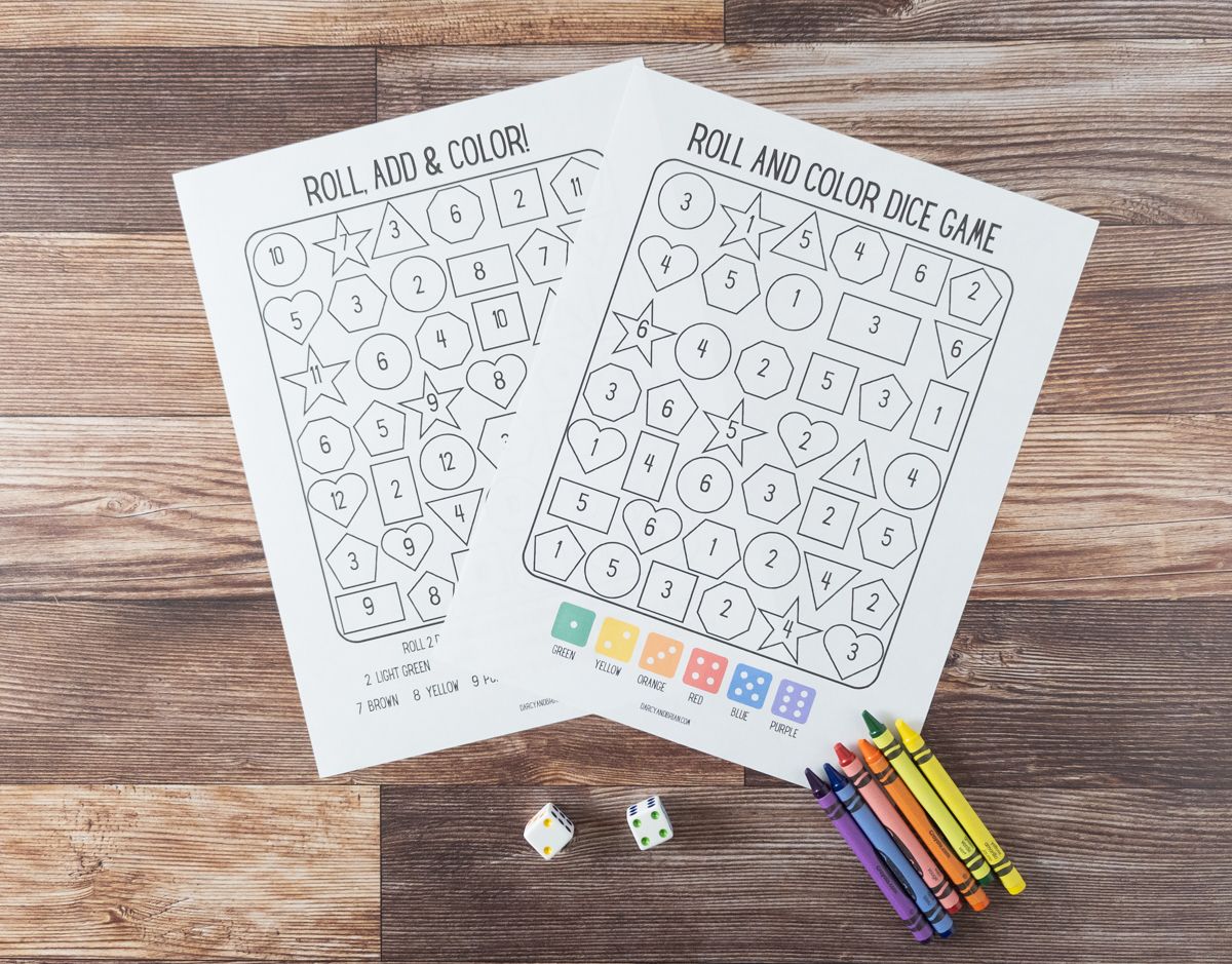 Life - ROLL AND COLOR DICE GAME 🎲🖍️ https://www.darcyandbrian.com/roll ...