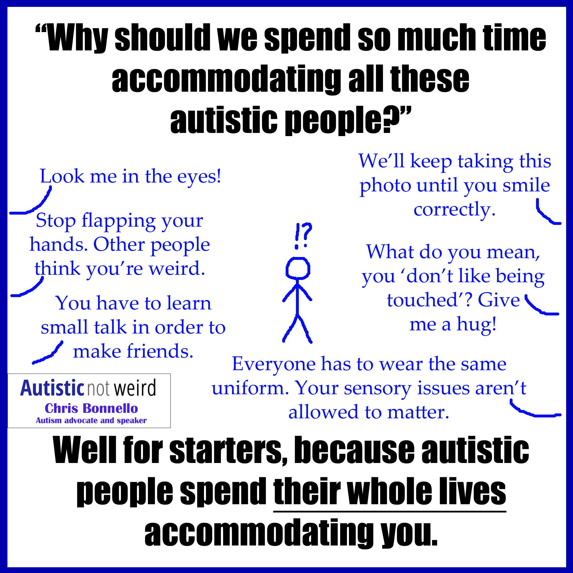 I use this graphic in my talks fairly... - Autistic Not Weird