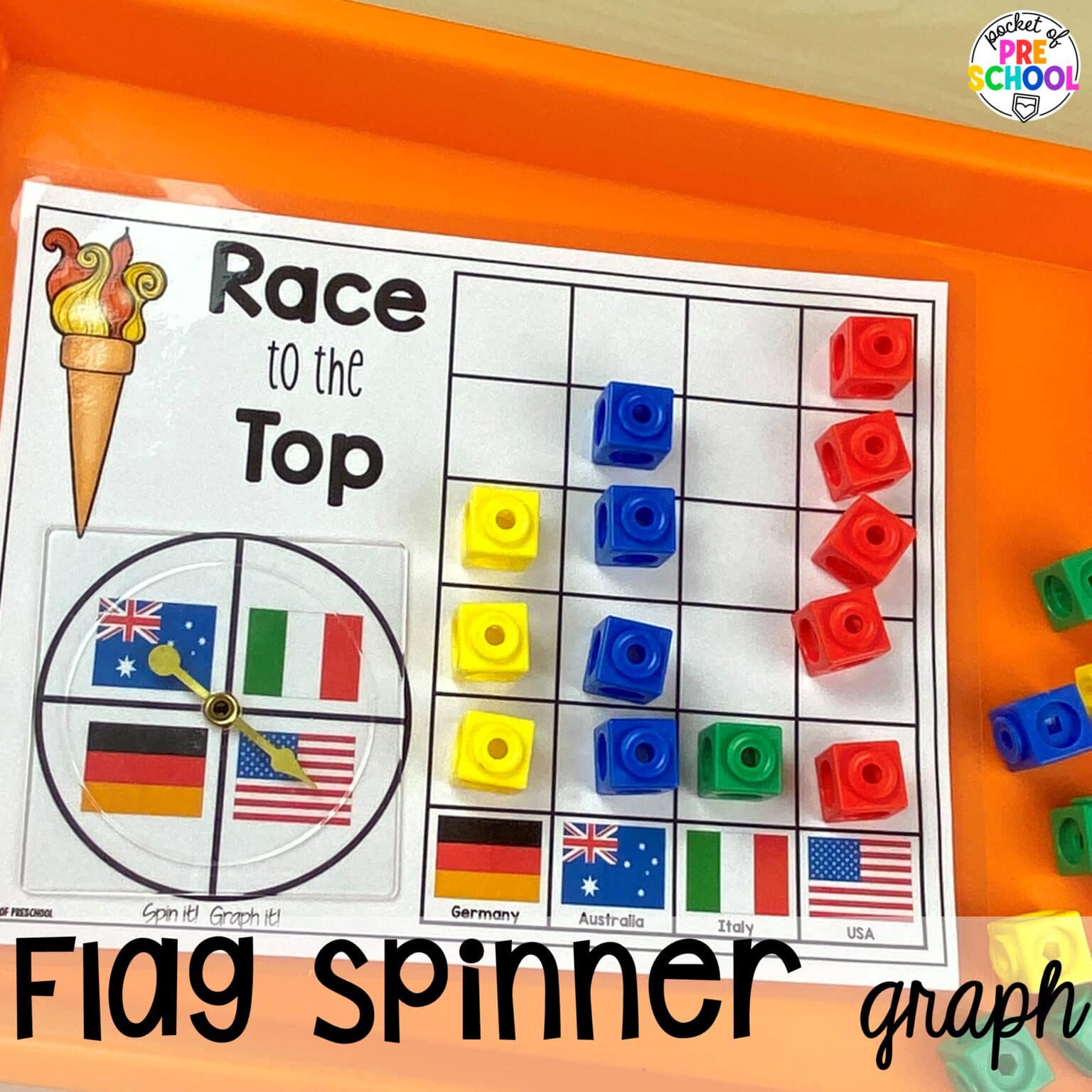 Spin and graph with an Olympic... - Pocket of Preschool | Facebook