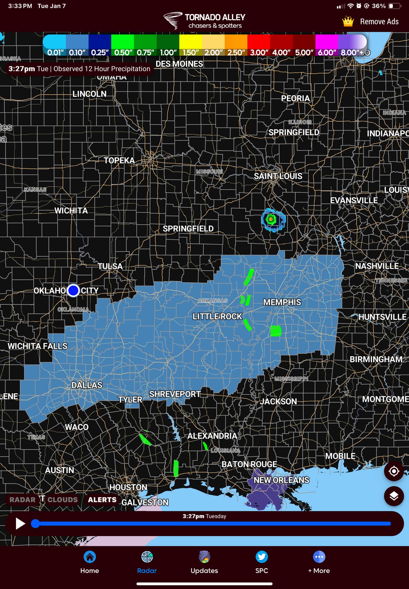 Tornado - Here is the map of the winter storm watch from now through ...