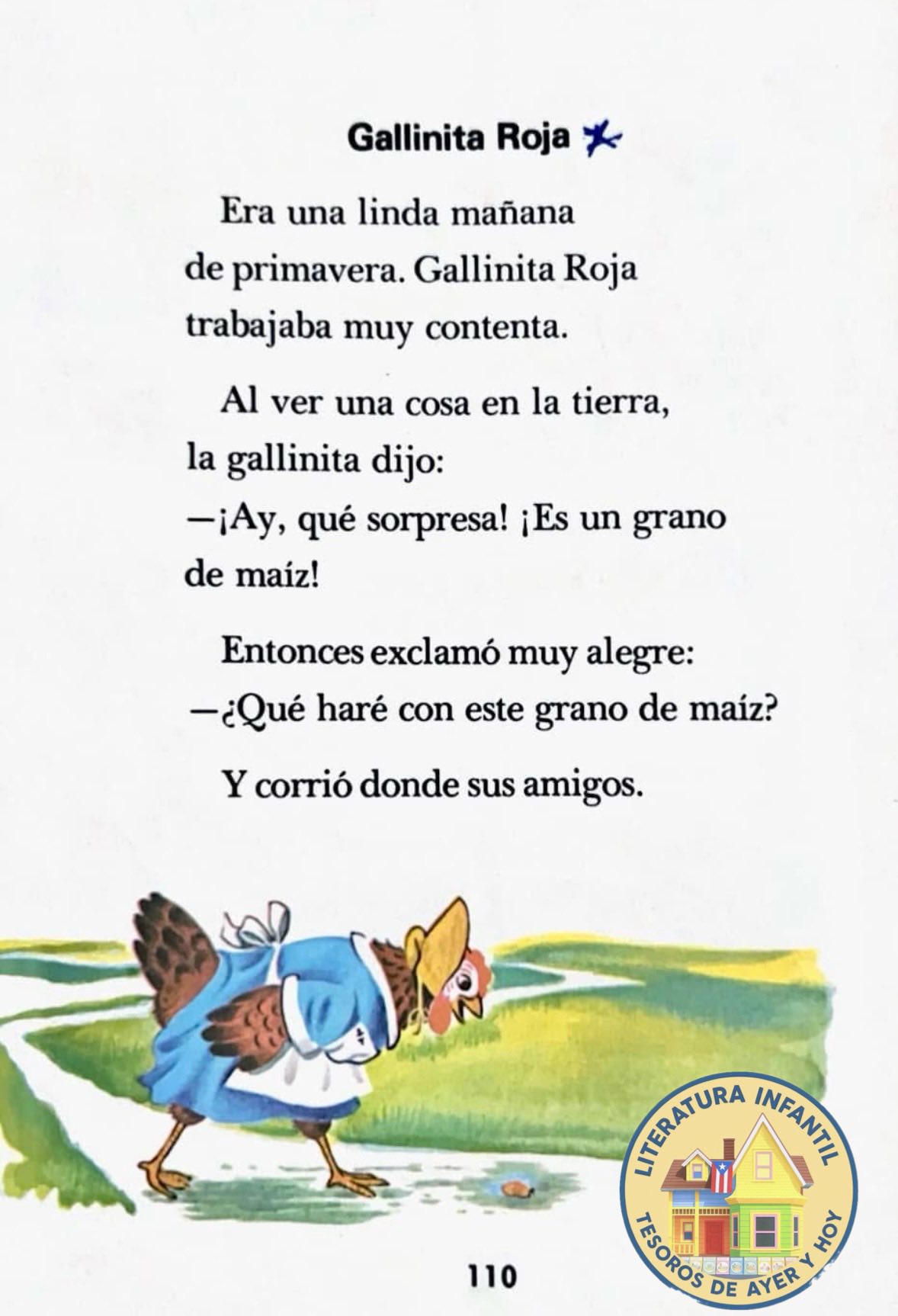 Literatura Infantil Tesoros de Ayer y Hoy | La gallinita roja | Facebook