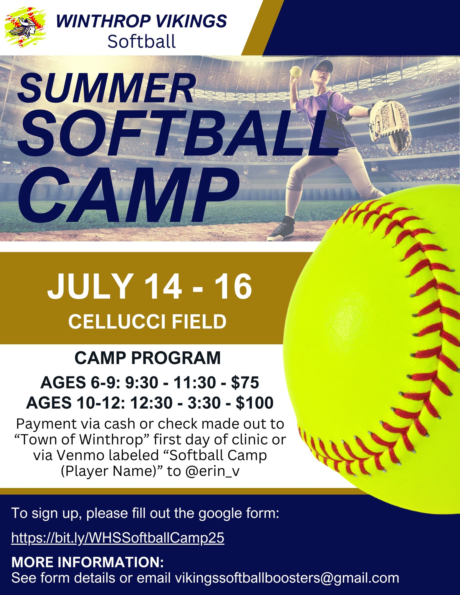 Winthrop Nice Discussion Group | The Winthrop High School Softball Team ...