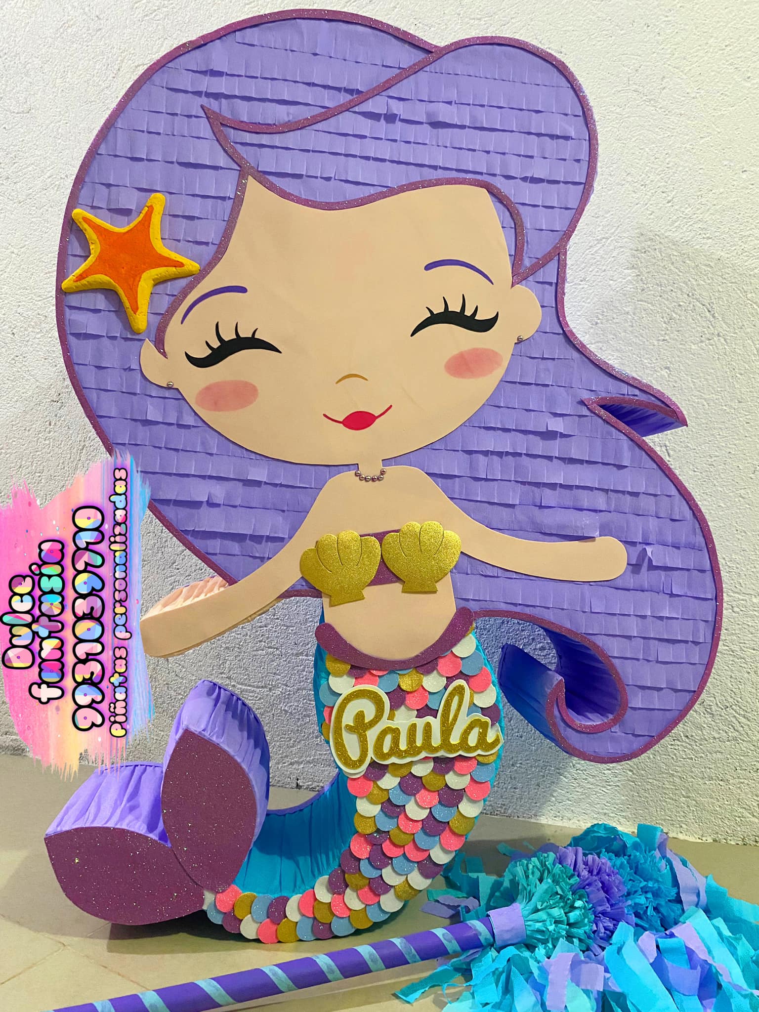 Dulce Fantasía Sirenita 🧜‍♀️ Dulce Fantasía Piñatas