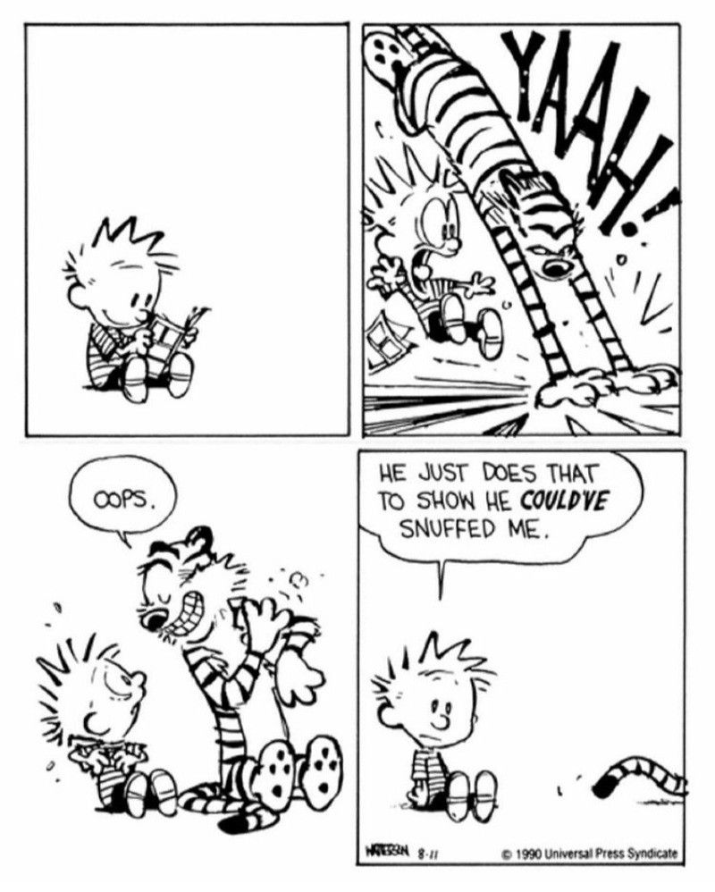 Calvin - Everything Calvin & Hobbes 🤭🤣😂 #comicstrips #schoollife # ...