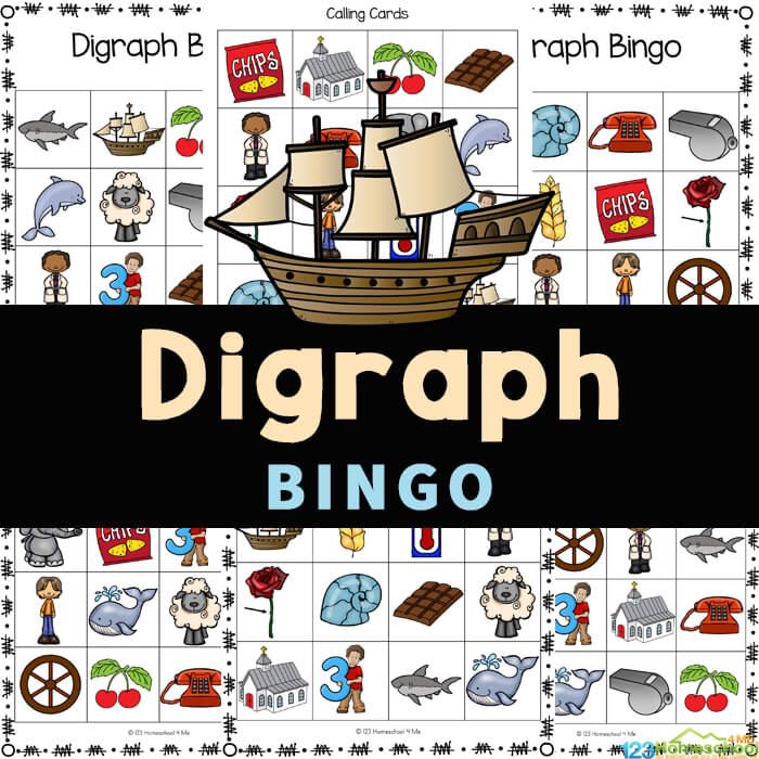 123 - FREE Digraph BINGO Game https://www.123homeschool4me.com/digraph ...