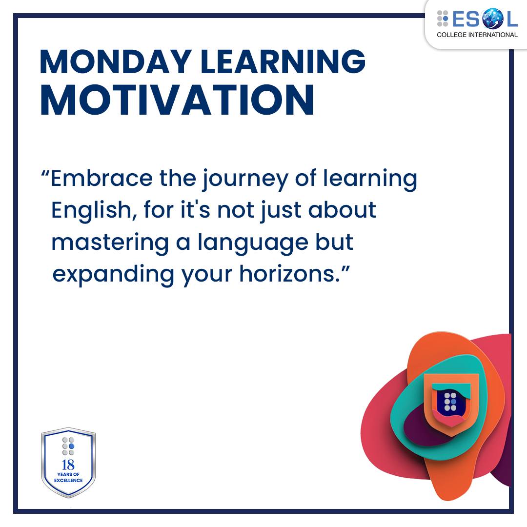 ESOL - 🌟 Monday Learning Motivation 🌟 Embrace the journey of learning ...