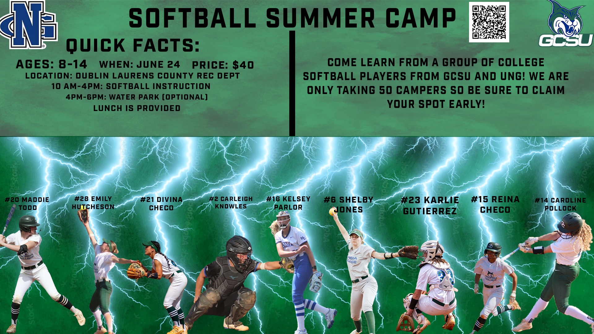 Dublin-Laurens - 🥎 Still thinking about signing up for softball camp ...