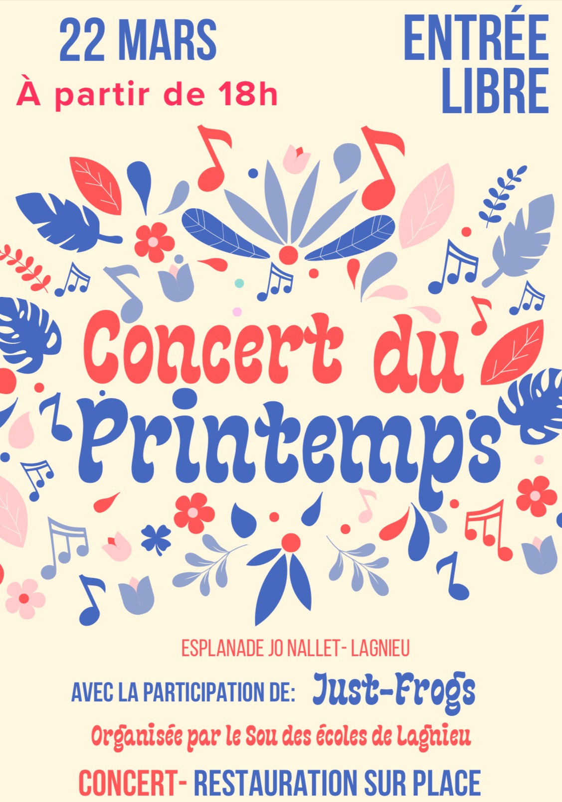 🎤🌈 [Concert de printemps] 🎤🌈 Le Sou... - Ville de Lagnieu | Facebook