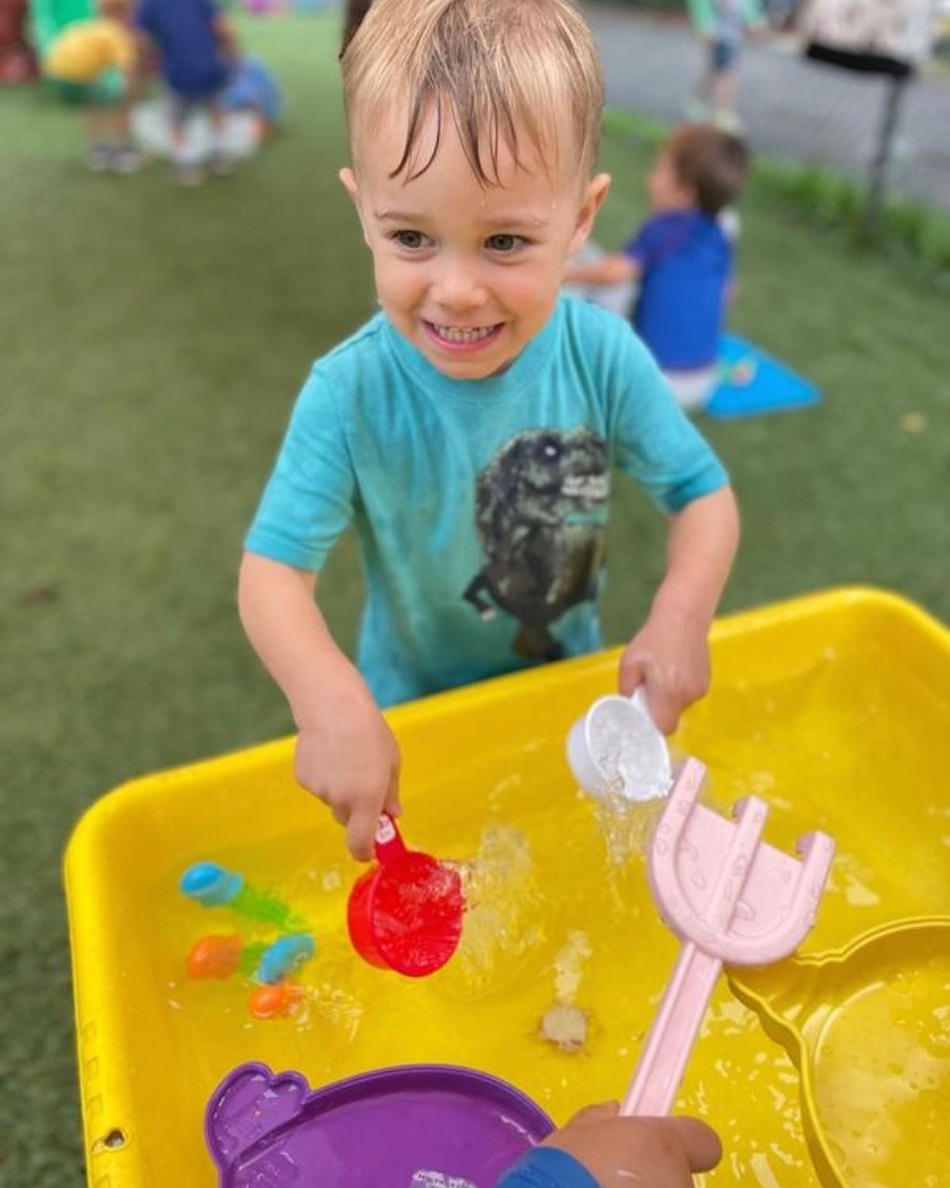 The Panda 🐼 Class enjoying water... - Foundations Prep School